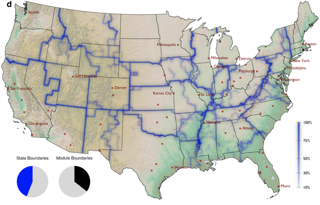The structure of borders in a small world | SynoSys